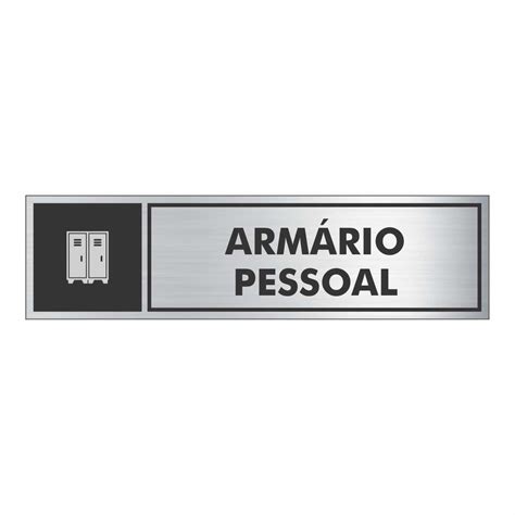 Armário Pessoal Placa Identificação Loja Towbar Sinalização de