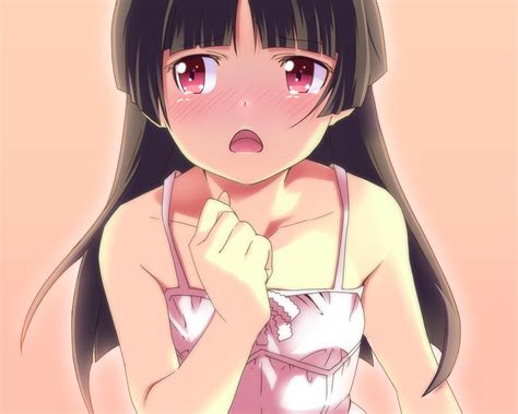 Wallpaper Illustration Anime Brunette Cartoon Black Hair Bangs