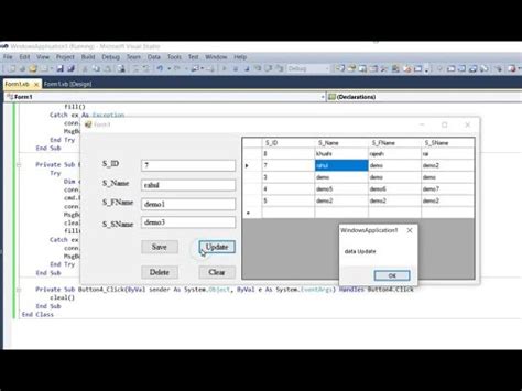 How To Insert Update And Delete Sql Records Using Vb Net In Hindi