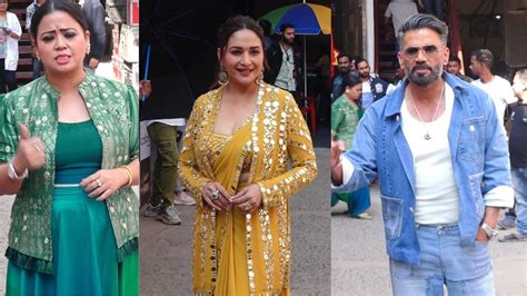 Madhuri Dixit Sunil Shetty Bharti SIngh Reached At Dance Deewane