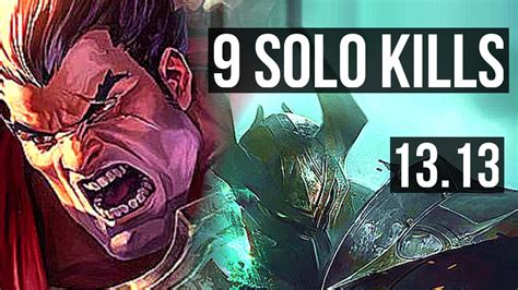 DARIUS Vs MORDE TOP 9 Solo Kills 13 1 0 Legendary 800K Mastery