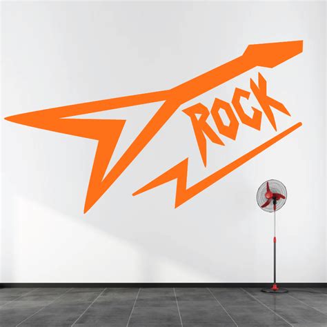 Sticker Mural Guitare Rock Zonestickers