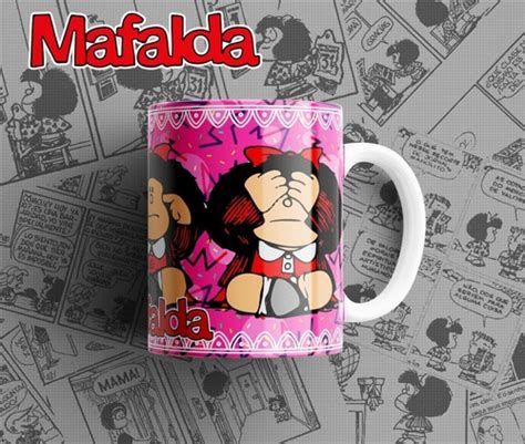 Kit Diseños Plantillas Tazas Mafalda Sublimación M1 Cuotas sin interés