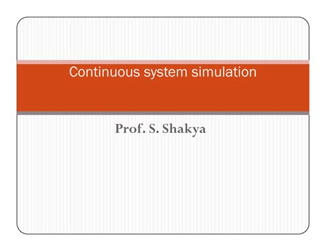 3 continious system simulation ioenotes continuous syystem simulation prof s shakya