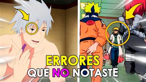 7 Errores OCULTOS en Naruto que te Sorprenderán YouTube