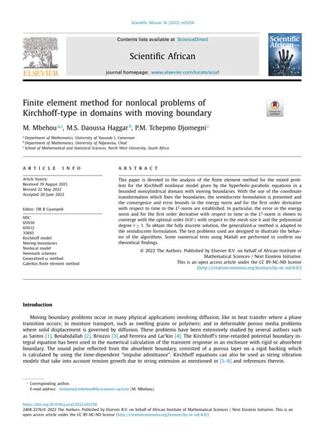 pdf finite element method for nonlocal problems of kirchhoff type in domains with moving boundary
