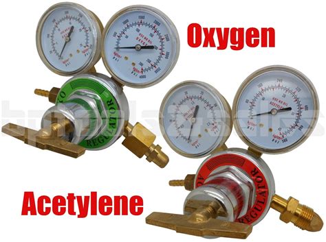 Solid Brass Oxygen Acetylene Regulators Welding Fit Victor Gas