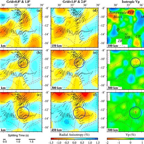 Map Views Of P Wave Radial Anisotropy Tomography Ac Results