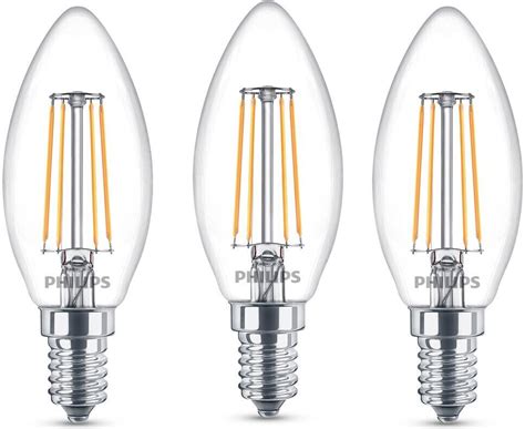 Philips LED Lampe ersetzt 40W E14 Kerze B35 klar warmweiß 470 Lumen