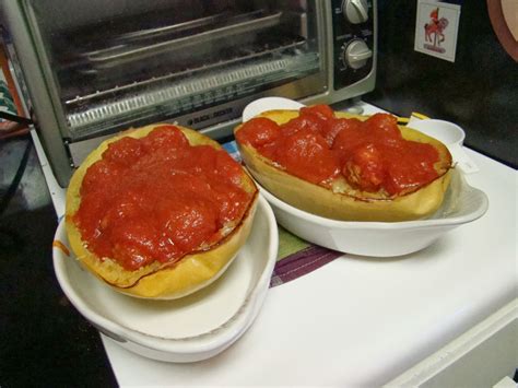 Dinner With The Grobmyers Spaghetti Squash And Meatballs