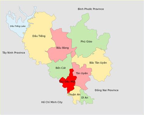Thông tin bản đồ tỉnh Bình Dương mới nhất 2022