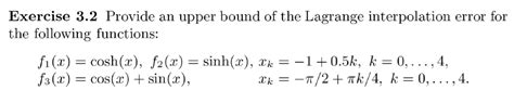 solved exercise 3 2 provide an upper bound of the lagrange