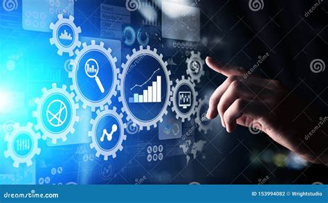 Big Data Analysis Business Process Analytics Diagrams With Gears And