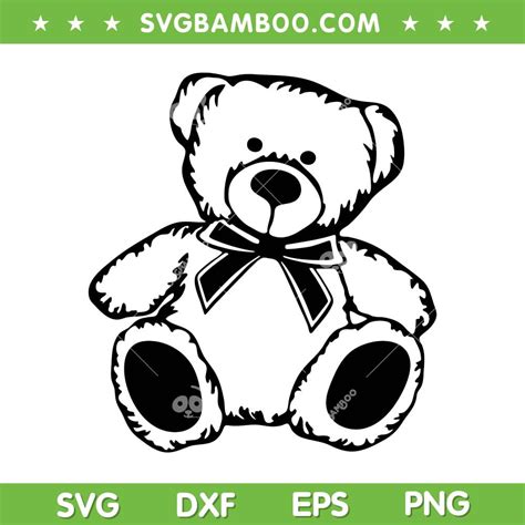 Cute Teddy Bear SVG PNG