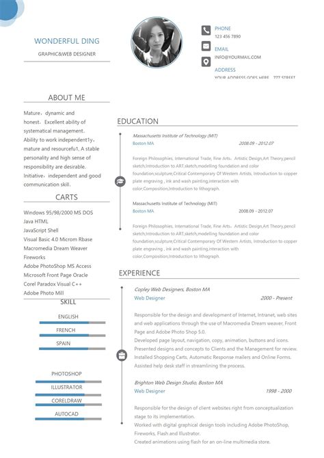 Word Of Simple Resume Docx Wps Free Templates