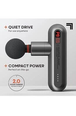 Sharper Image Powerboost Move Portable Percussion Massager Massage Gun