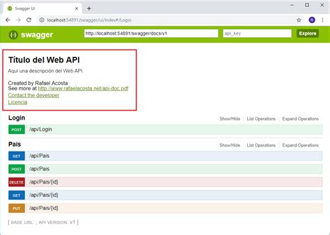 Swagger Documentando Un Web API 2 De ASP NET Framework