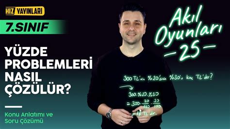 Yüzde Problemleri Nasıl Çözülür Konu Anlatımı Soru Çözümü Ozan