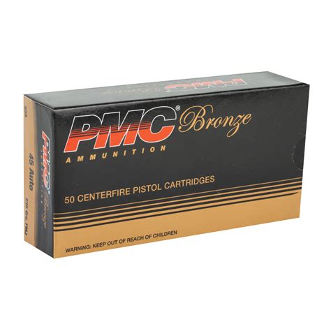 PMC Bronze 45 ACP 230gr FMJ Ammo The Mag Shack
