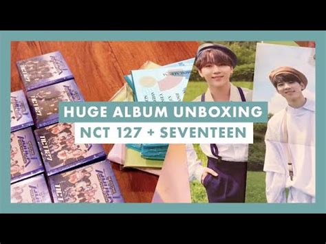 Huge KPOP Album Haul A Chaotic Unboxing of NCT 127 엔시티 and Seventeen