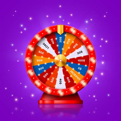 Fortune Wheel Spin Luck Win Game Jackpot Roulette 13462720 Vector Art