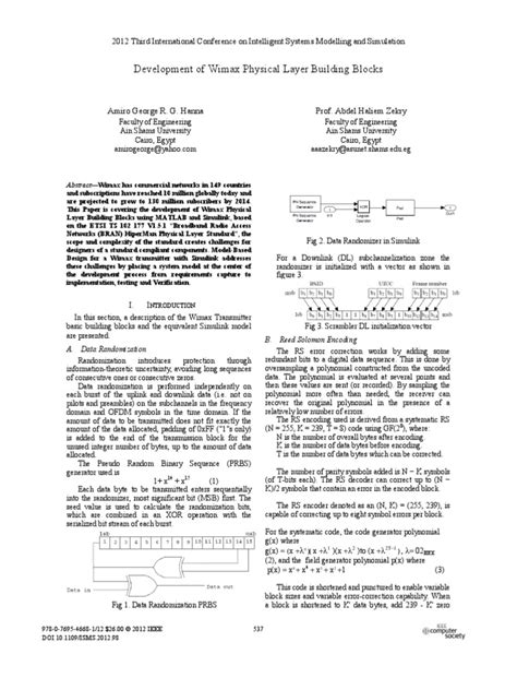 development of wimax physical layer building blocks pdf orthogonal frequency division