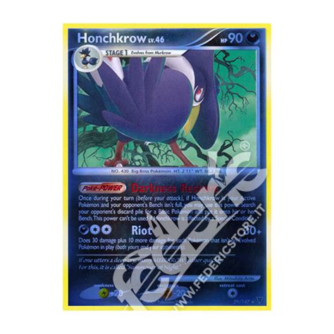 029 147 Honchkrow Rara Reverse ENG MINT Federicstore