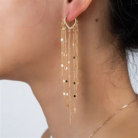 Go Dutch Label Oorknoppen Hoop Waterval Goud Bol
