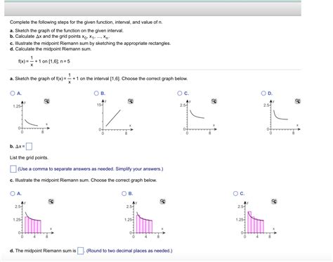 solved complete the following steps for the given function
