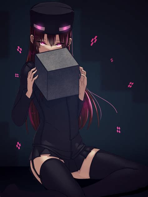 Enderman And Ander Minecraft Drawn By At Danbooru
