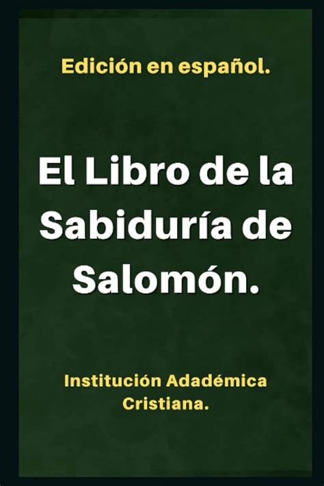 El Libro De La Sabiduria De Salomon Clearance Emergencydentistry