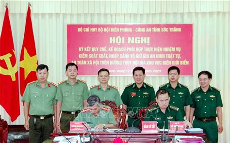 Bộ đội Biên phòng và Công an Sóc Trăng ký kết Quy chế phối hợp đảm bảo