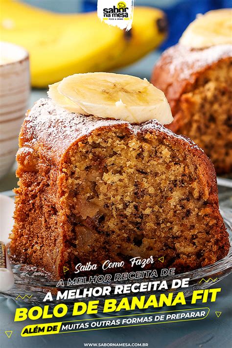 15 Receitas de Bolo de Banana Fit Low Carb Fitness Opções Para