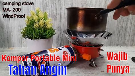 Review Kompor Camping Windproof Camping Stove Ma Kompor