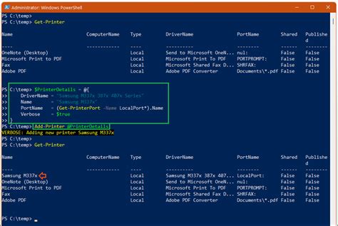 install remove list and set default printer with powershell sysops my xxx hot girl