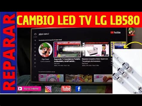 Como Cambiar Tiras Led Televisor LG Led Serie LB 580 VENTA DE TIRAS