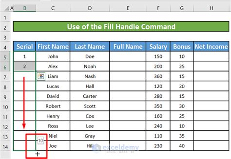 how to apply autofill shortcut in excel 7 methods exceldemy