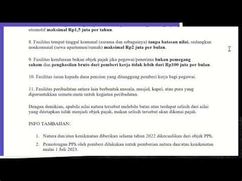NATURA DAN ATAU KENIKMATAN NON OBJEK PPH 2023 YouTube
