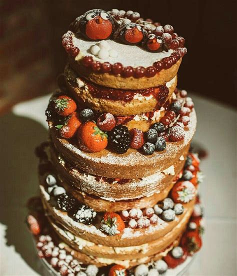 Inspira O Em Bolo De Casamento Naked Cake Frutas Todas As