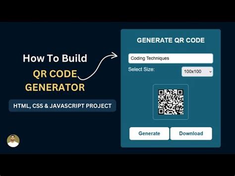 How To Make QR Code Generator Website Using HTML CSS And JavaScript