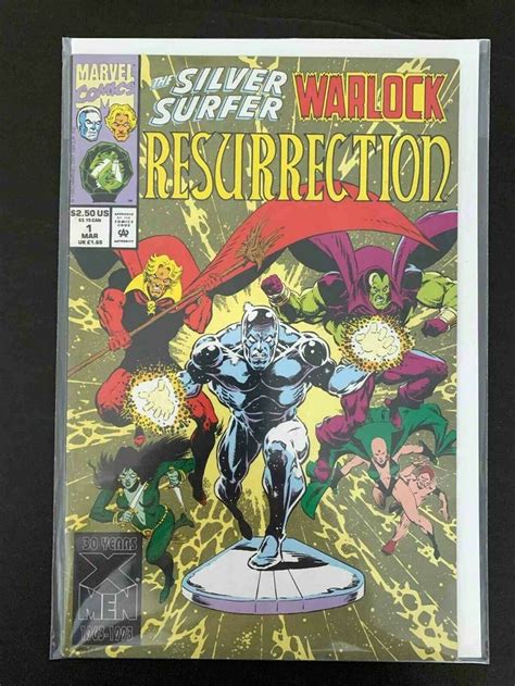 Silver Surfer Warlock Resurrection Marvel Comics Vf Silver