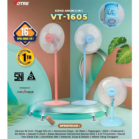 Jual Kipas Angin Votre Berdiri In Kipas Vt Kipas