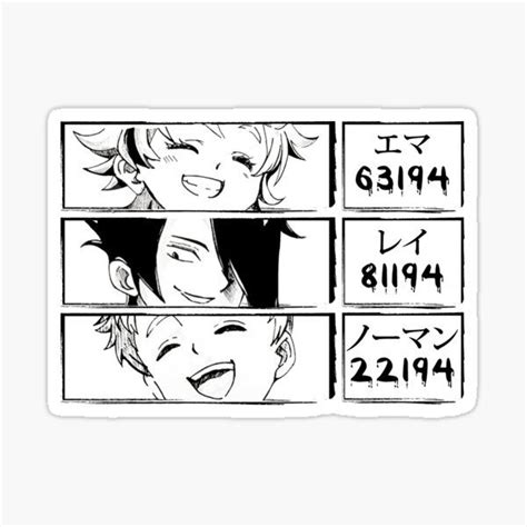 The Promised Neverland Stickers For Sale Anime Stickers Anime