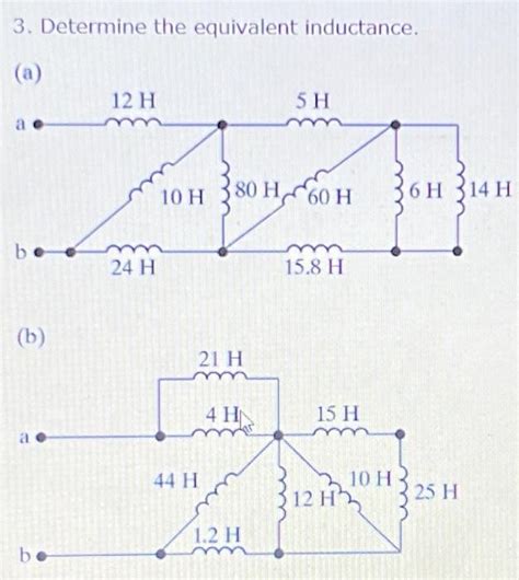 Solved 3 Determine The Equivalent Inductance Chegg