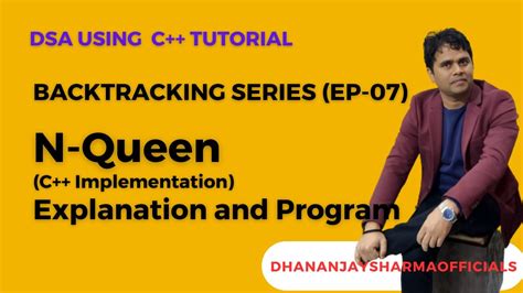 n queen explanation and program backtracking problem 07 youtube