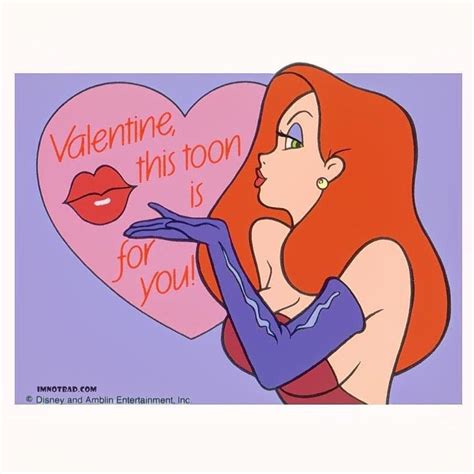 Happy Valentines Day 💋 ️🥰 Whoframedrogerrabbit Cartoon Animation Jessicarabbit