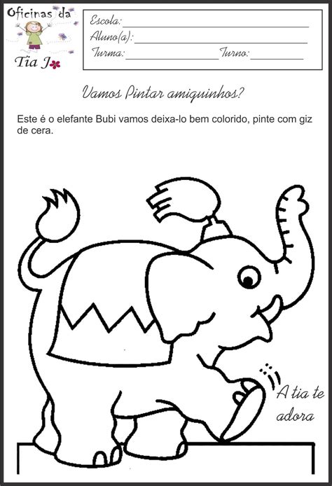 Atividades Para Pintar Jossandra Barbosa