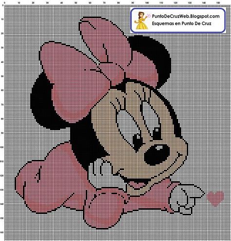 Minnie Ponto Cruz Ponto Cruz Minnie Beb De Ponto Cruz Bordado