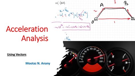 acceleration analysis vector analysis youtube
