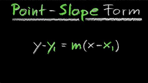 What Is The Point Slope Formula Of The Equation Of A Line Explained